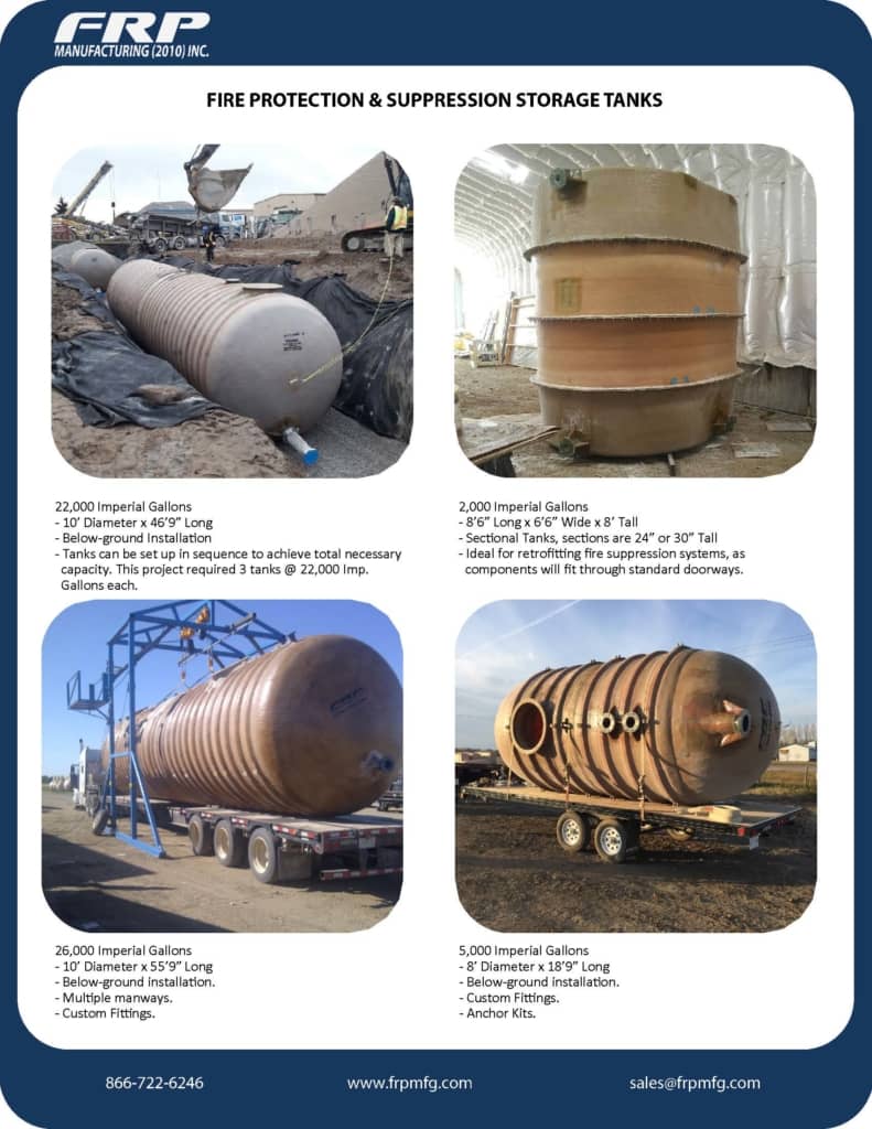 Fire Suppression Tanks | Fire Water Storage Tanks in Canada